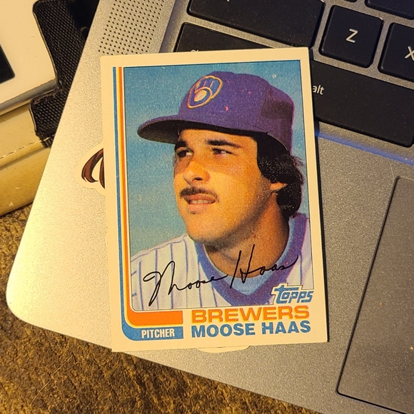 Other | Moose Haas Baseball Card | Poshmark